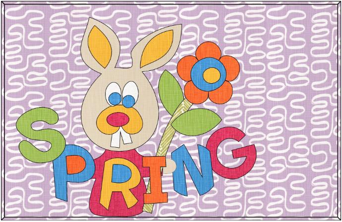 Spring Rabbit Rug Kit | Rae-bon Sew & Quilt Shop